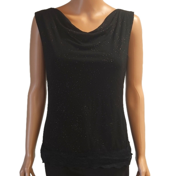 JKLA California | Tops | Jkla California Sparkly Black Tank Top Codep83 ...